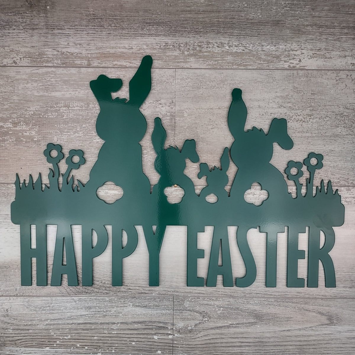 Happy Easter Bunny Metal Sign – Tinkerin Metal Art